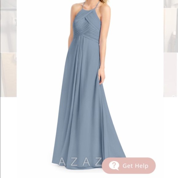 Azazie | Dresses | Dusty Blue Azazie Bridesmaid Dress | Poshmark